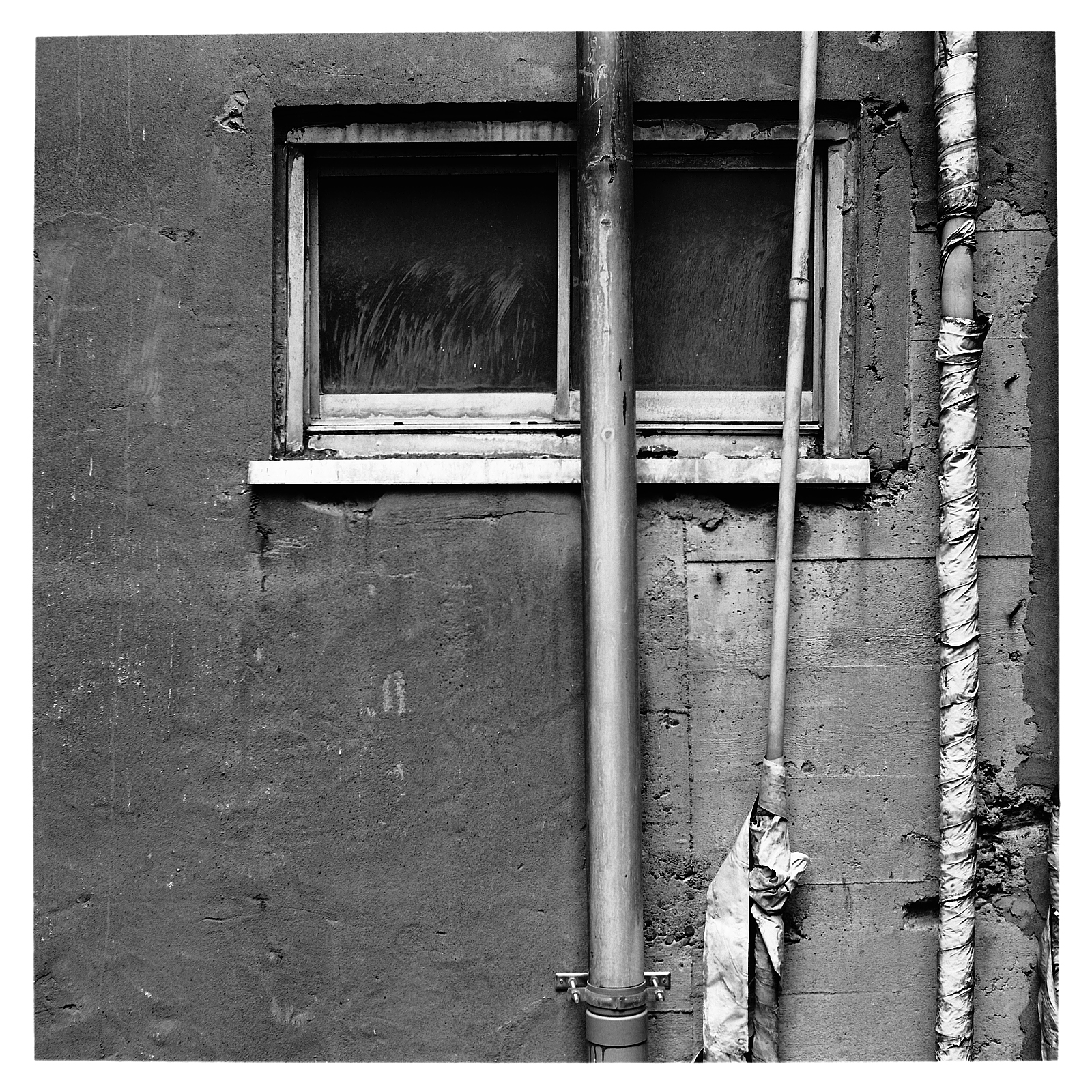 Tokyo Photography | Pipes passing in front of the window | Black and ...